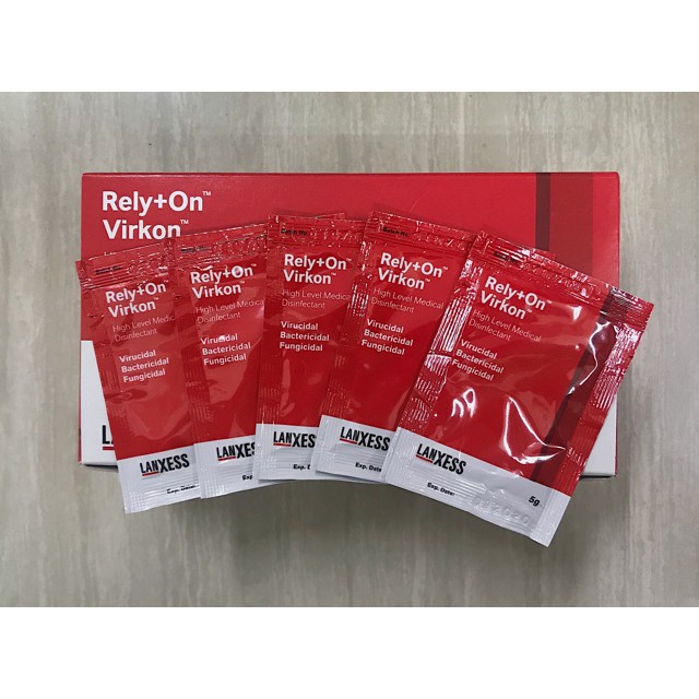 ผงทำความสะอาดฆ่าเชื้อ Rely+On. Virkon 5g | Shopee Thailand