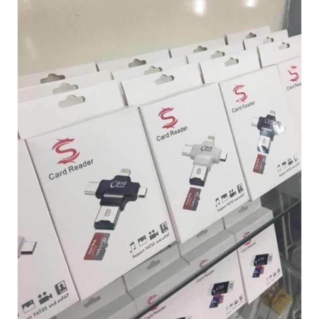 IDragon 3 Port in 1 Card Reader เก็บข้อมูลรูปภาพจากมือถือ ไอโฟน ซัมซุง ...