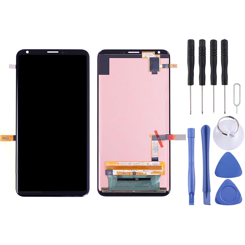 หน้าจอ LCD สําหรับ LG V30 พร้อม Digitizer Full Assembly (สีดํา ...