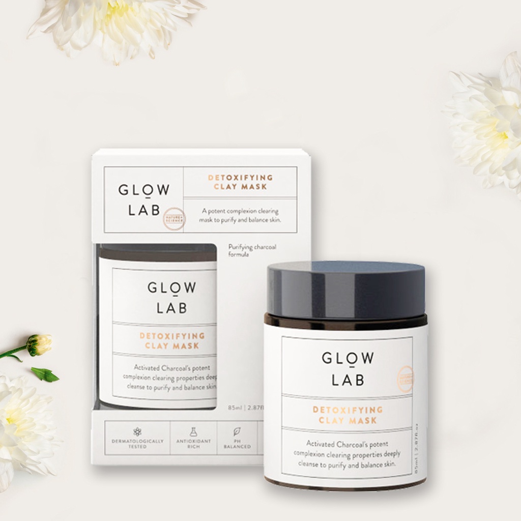 Glow Lab Detoxifying Clay Mask ( 85ml ) โกล์ว แลบ ดีทอกซิไฟอิ้ง เคลย์ ...