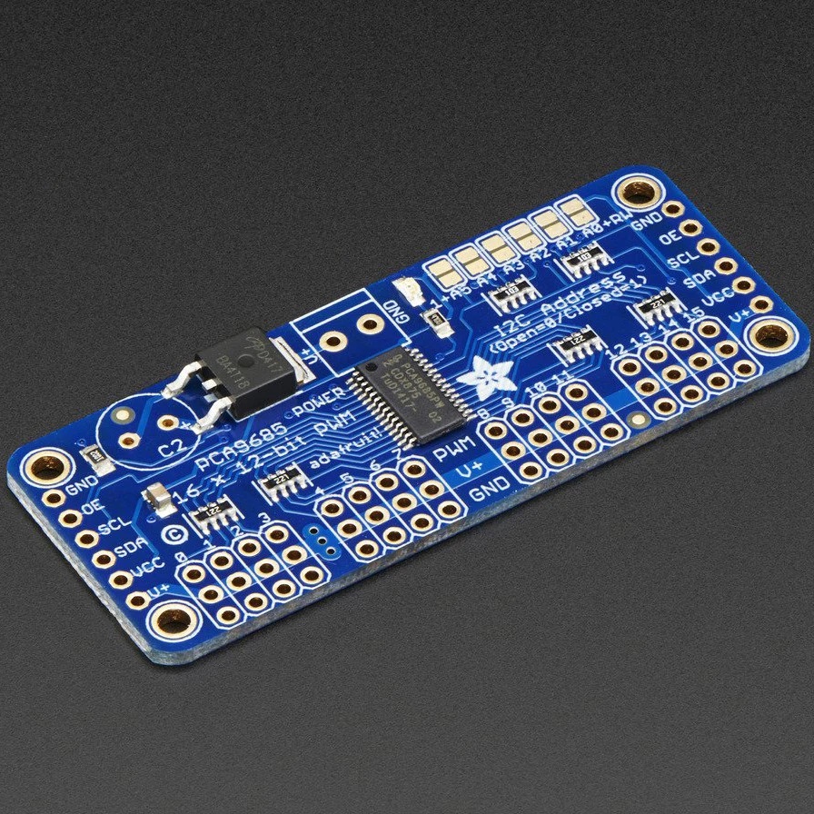 Adafruit 16-Channel 12-bit PWM/Servo Driver บอร์ดขับมอเตอร์เซอโว ...