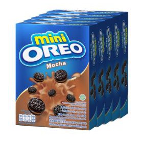 OREO MINI MOCCA โอริโอ มินิมอคค่า ขนาด 20.4กรัม ยกกล่อง 5ซอง คุกกี้แซน ...