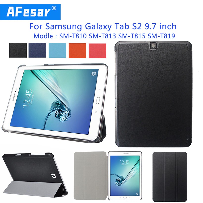 Samsung Galaxy Tab S2 9.7 SM-T810 T813 T815 T819 Tablet Slim Smart Stand Case Cover with Auto ...