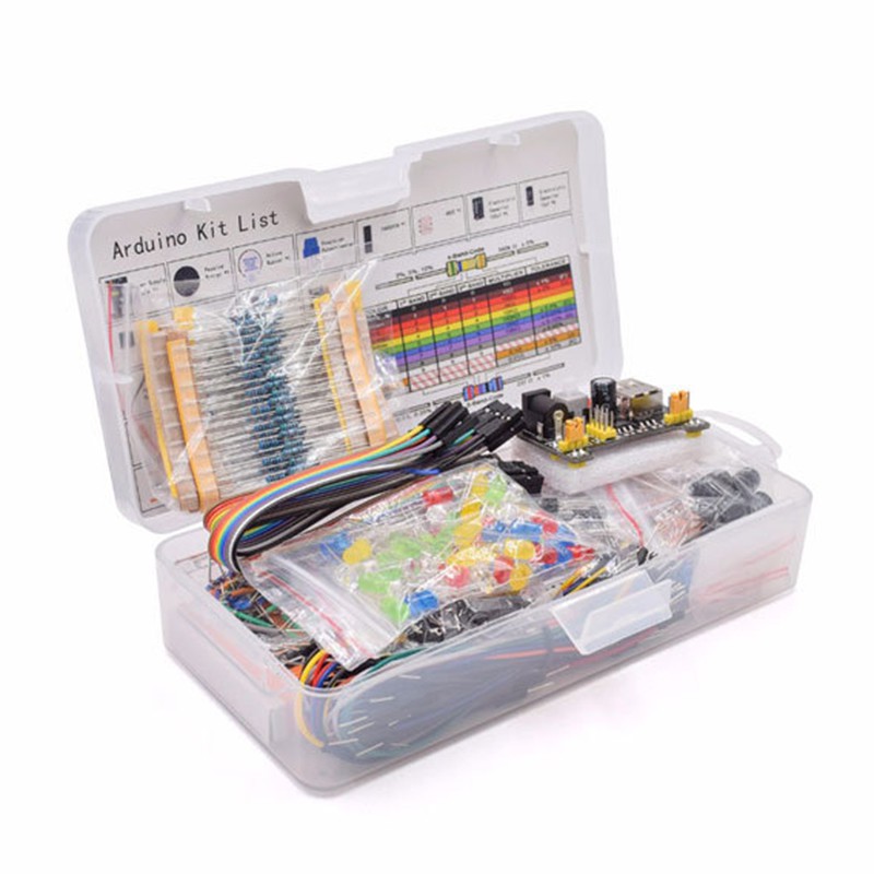 ชุดสตาร์ทเตอร์ สําหรับเบรดบอร์ด UNO R3 Mini LED Jumper Wire Button for ...