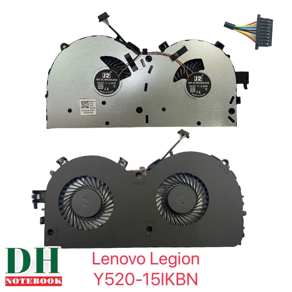 พัดลมโน๊ตบุ๊ค LENOVO Legion Y520 Y520-15IKB R520 R720 R720-15IKBN (1050 ...