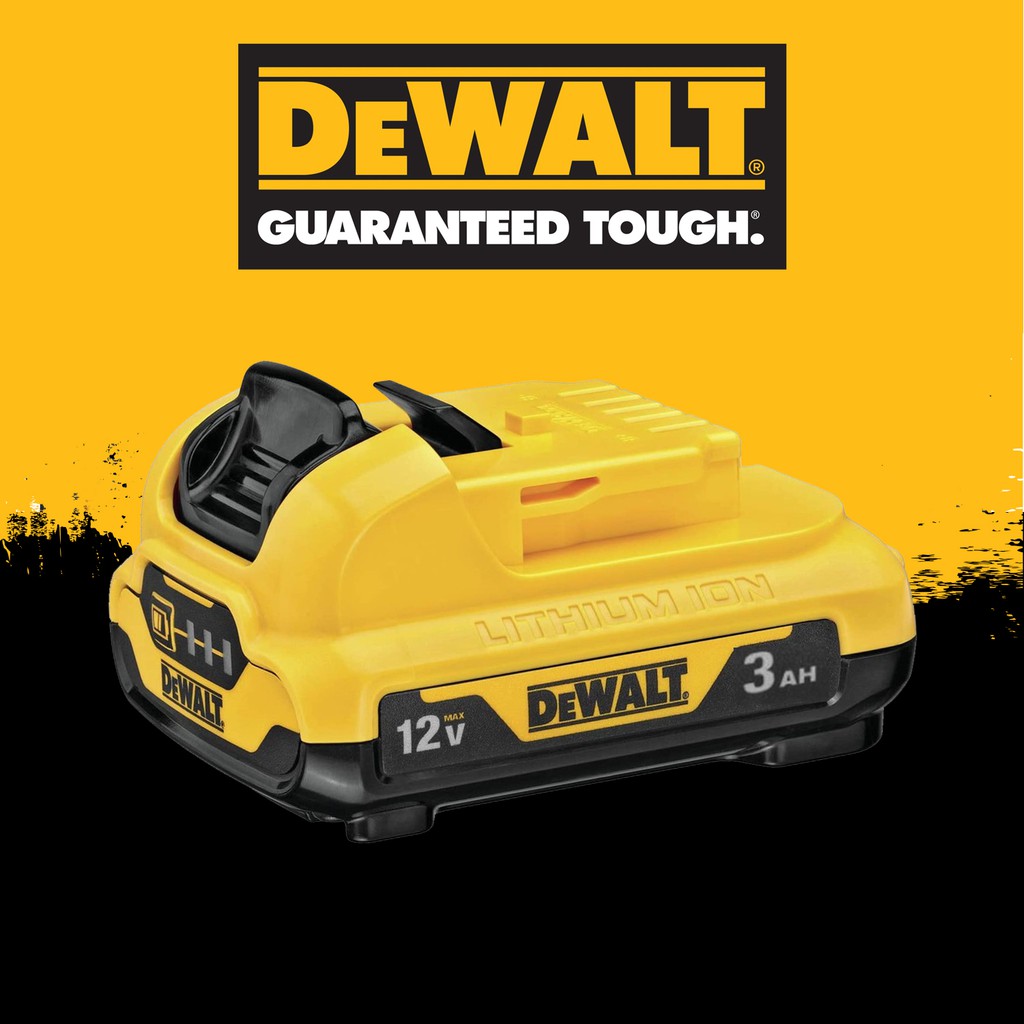 DEWALT DCB124 แบตเตอรี่ 12V 3.0AH 3ah Lithium-ion แบตเตอรี่ของแท้ ...