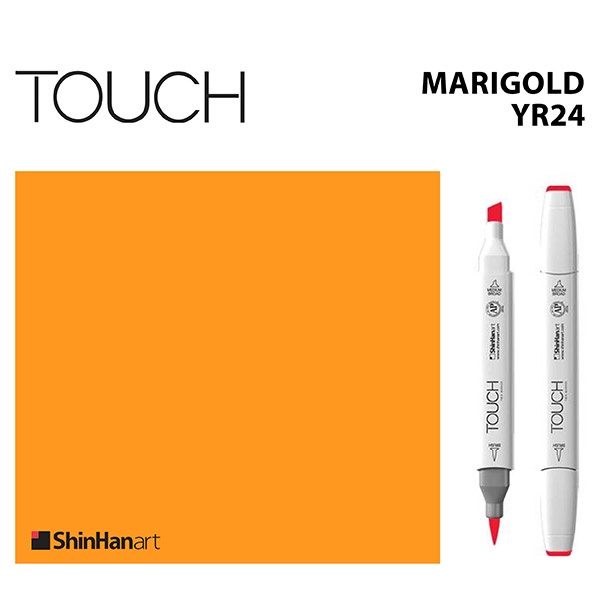TOUCH TWIN BRUSH MARKER YR24 (MARIGOLD) / มาร์คเกอร์หัวพู่กัน-หัวตัด ...