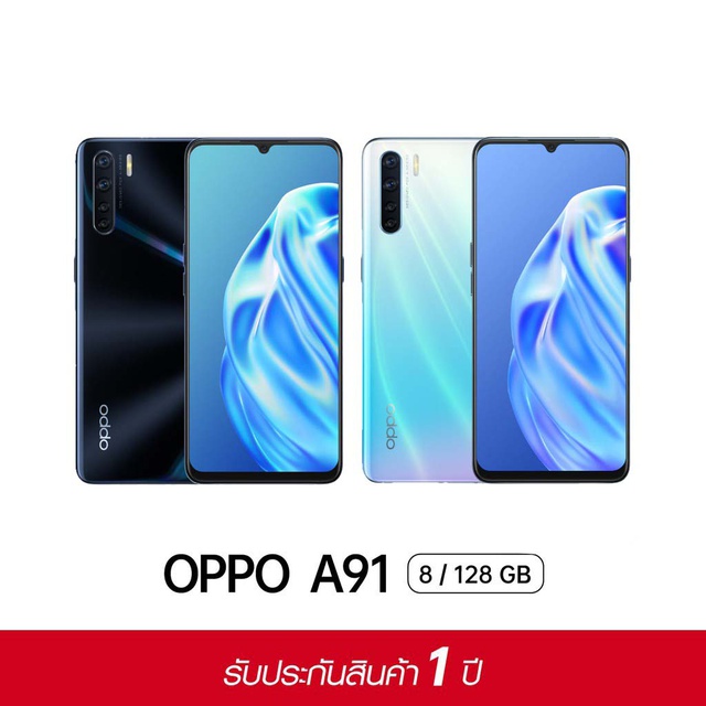 OPPO A91 8 + 128GB Ultra-thin design + 48 MP 4 rear cameras | 12 months ...