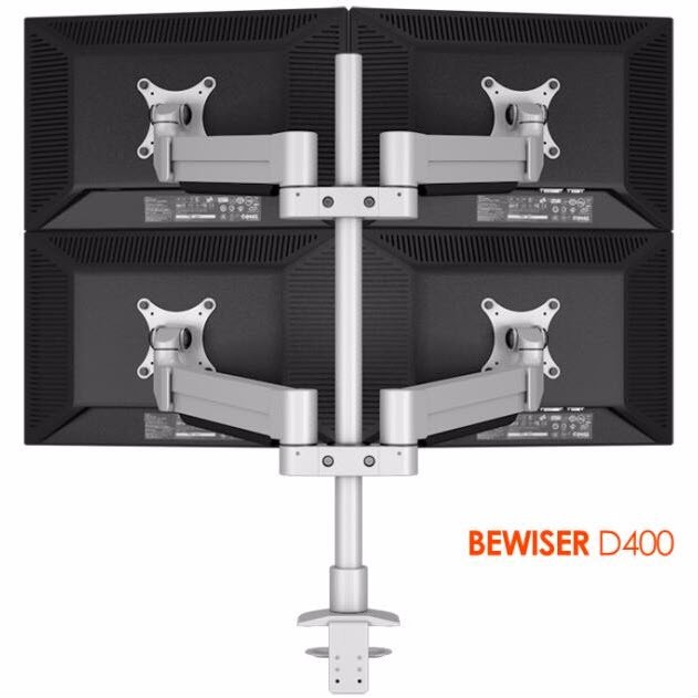 BEWISER D400 ขาตั้งคอม 4 จอมอนิเตอร์ VESA14"-32" เสาสูง70cm แขนอ ...