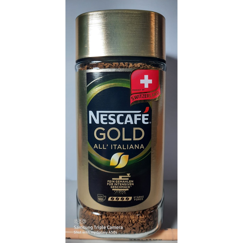 NESCAFE GOLD ALL' ITALIANA เนสกาแฟ โกลด์ ออล อิตาเลียน่า (กาแฟสำเร็จรูป ...