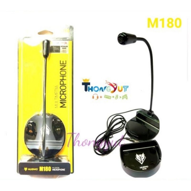 Mic NUBWO M180 ไมค์โครโฟน คอมพิวเตอร์ ตั้งโต๊ะ Microphone ไมค์ คอม M180 ...