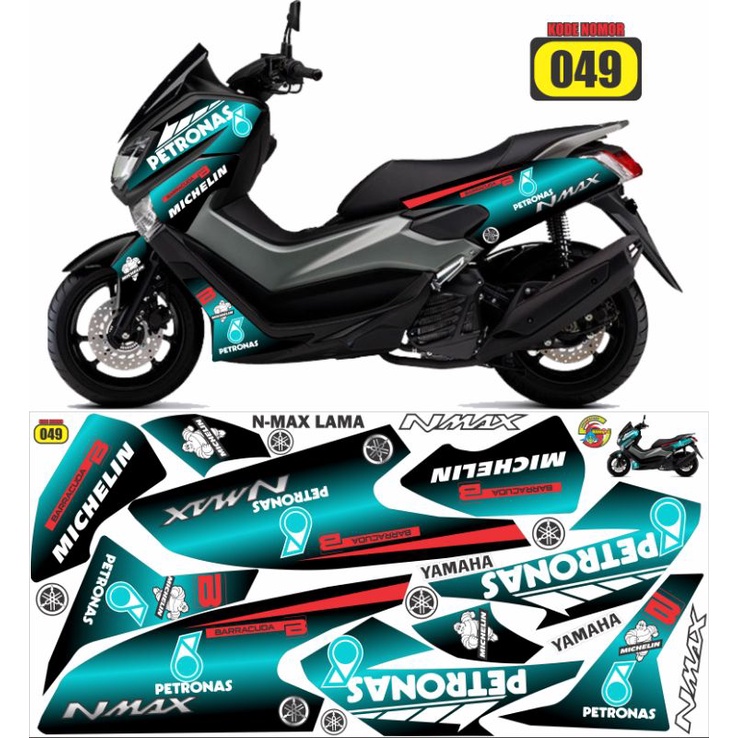 สติ๊กเกอร์สตริป yamaha nmax 150 สติ๊กเกอร์ Petronas เก่า liss body nmax ...