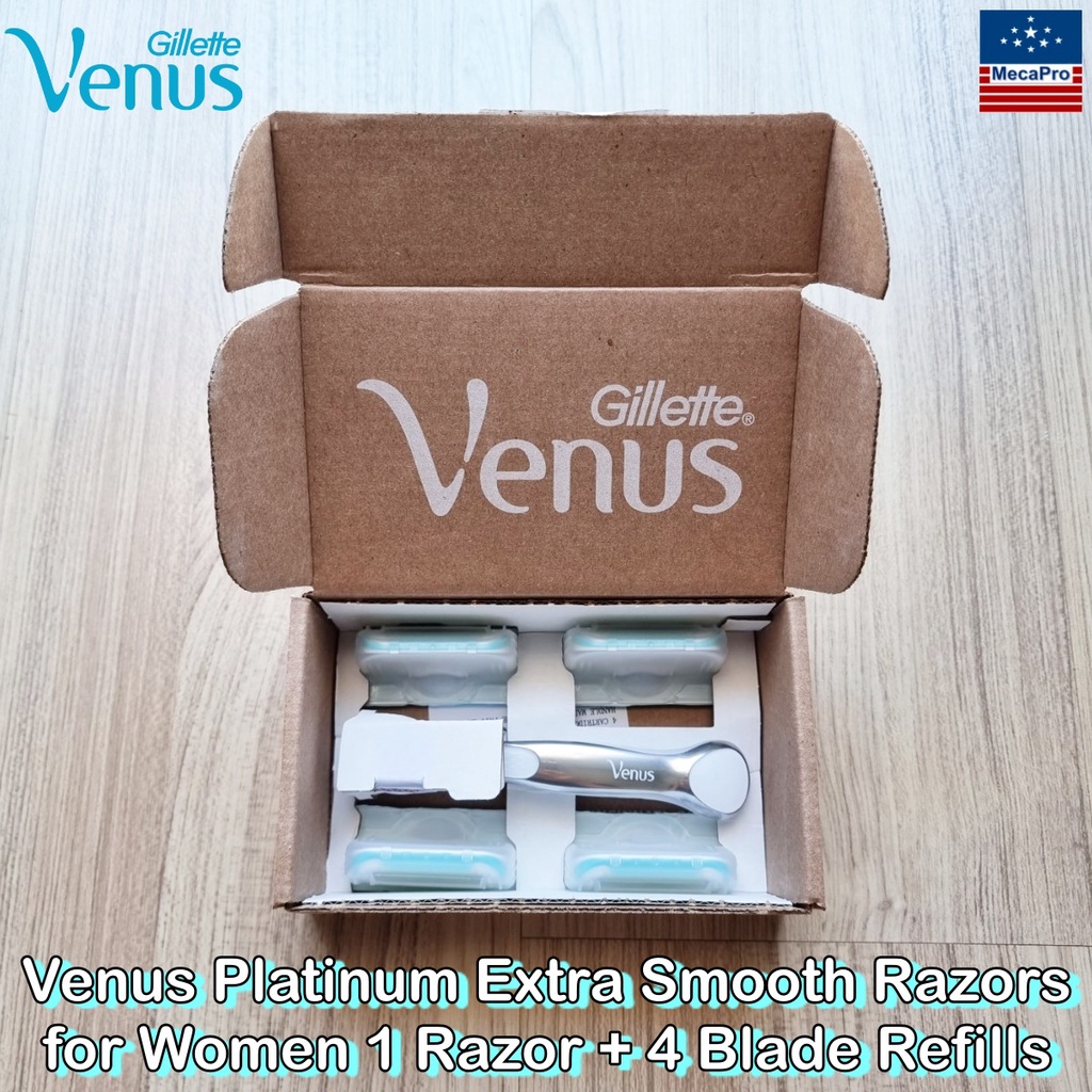 Gillette® Venus Platinum Extra Smooth Razors for Women 1 Razor + 4 ...