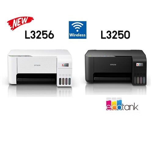 Epson EcoTank L3256/L3250 A4 Wi-Fi All-in-One Ink Tank Printer ปริ้นผ่านมือถือ(พร้อมหมึกพรีเมี่ ...