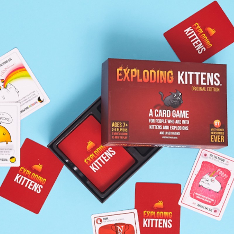 Exploding / Imploding / Streaking kittens Board game - บอร์ดเกมแมวระเบิด | Shopee Thailand