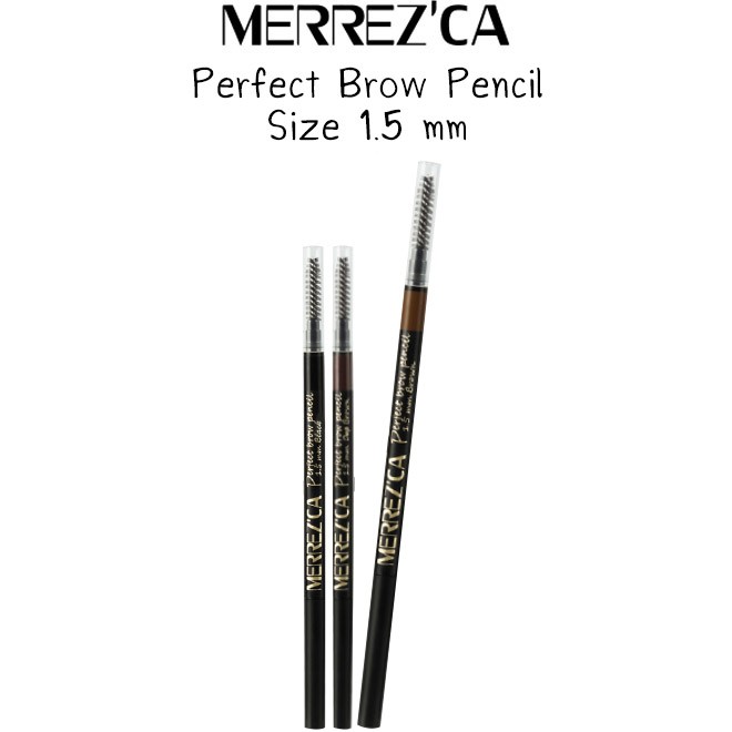 (แท้) Merrezca Perfect Brow Pencil 1.5mm เมอร์เรซกา เพอร์เฟค โบรว์ ...