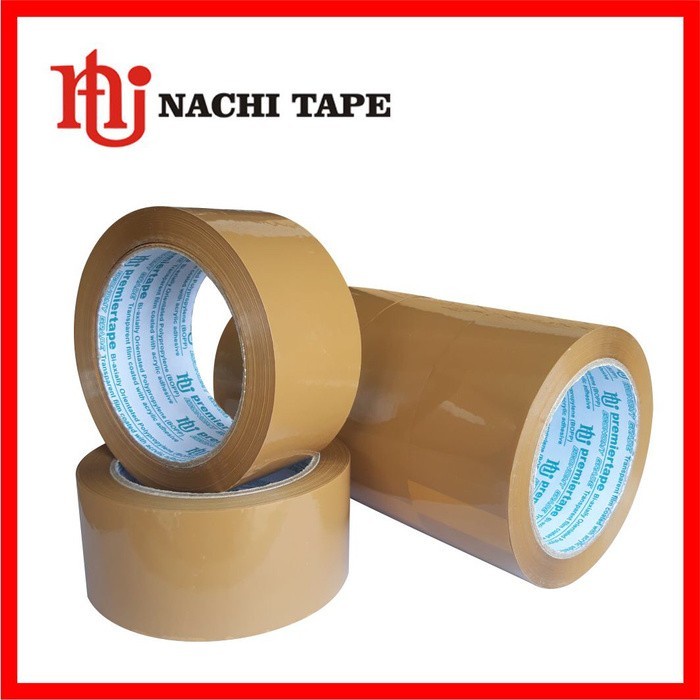 สีน้ําตาลขนาดใหญ่ NACHI Duct TAPE 5CM ฉนวนกระดาษแข็ง 48MM x 100 หลา 2 ...