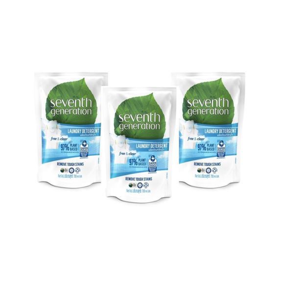۞ Seventh Generation Fabric Wash Free & Clear 700 ml. ผลิตภัณฑ์ซักผ้า ...