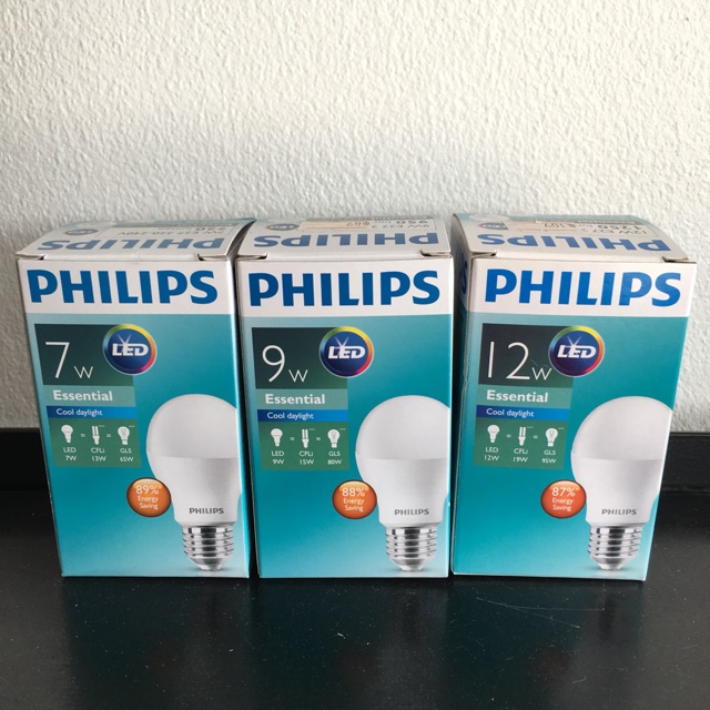 หลอดไฟ LED Philips 7w/9w/12w | Shopee Thailand