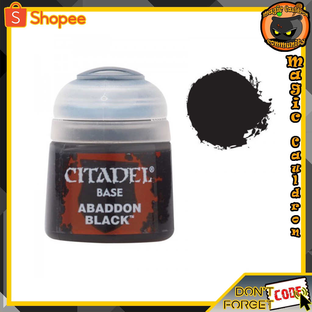 Base Abaddon Black (12Ml) Citadel Paints | Shopee Thailand