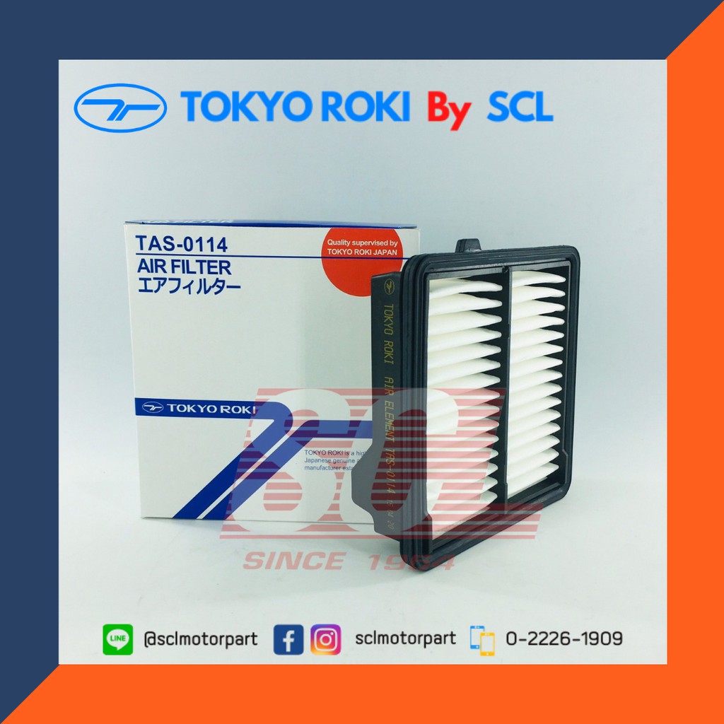 TOKYO ROKI (โตเกียว โรคิ) แท้ ไส้กรองอากาศ สำหรับ HONDA JAZZ 2008 ...