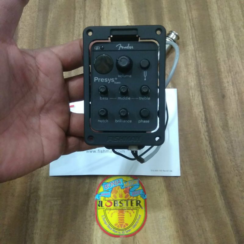 ของแท้ จูนเนอร์ปรับแต่งพรีแอมป์ Fishman Presys Plus fender | Shopee Thailand