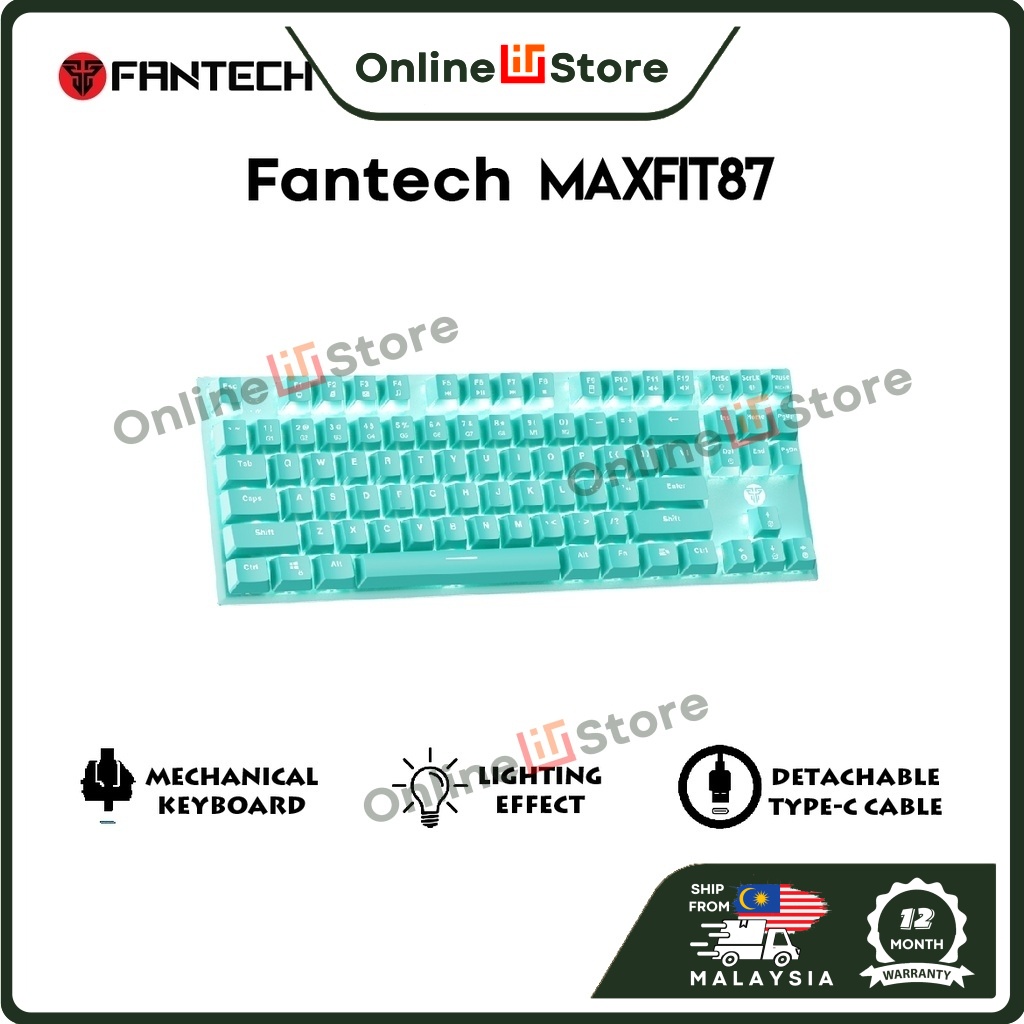 Fantech Mint edition MK856 MAXFIT87 ปรับแต่งคีย์บอร์ดเชิงกล RGB แบบตั้ง ...
