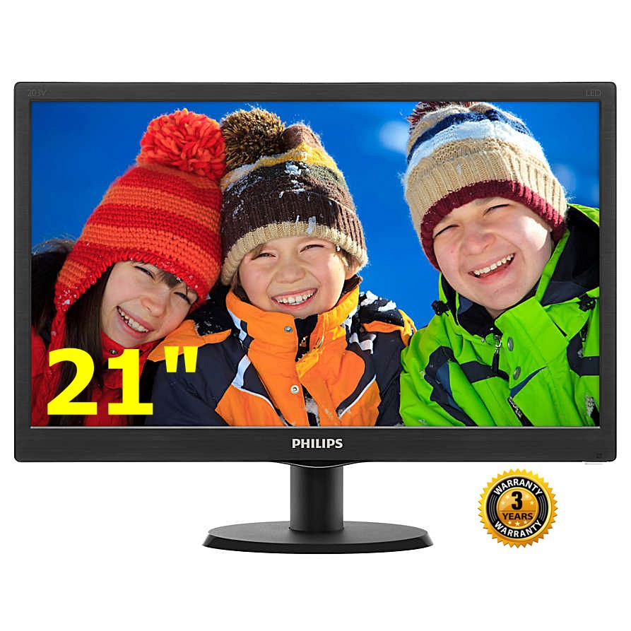 LED MONITOR (จอมอนิเตอร์) PHILIPS 20.7" 216V6LHSB2/00 TN รับประกัน 3 ...