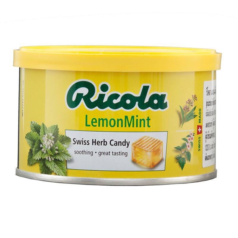 Ricola Lemon Mint Candy ริโคลา ลูกอมสมุนไพร เลมอน-มินต์ 100 กรัม | Shopee Thailand