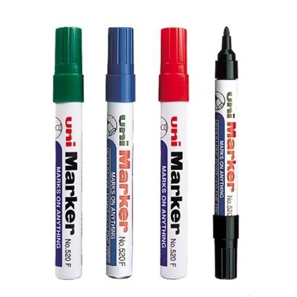 New! Uni permanent marker NO. 320F / 520F I ปากกามาร์คเกอร์อเนกประสงค์ ...