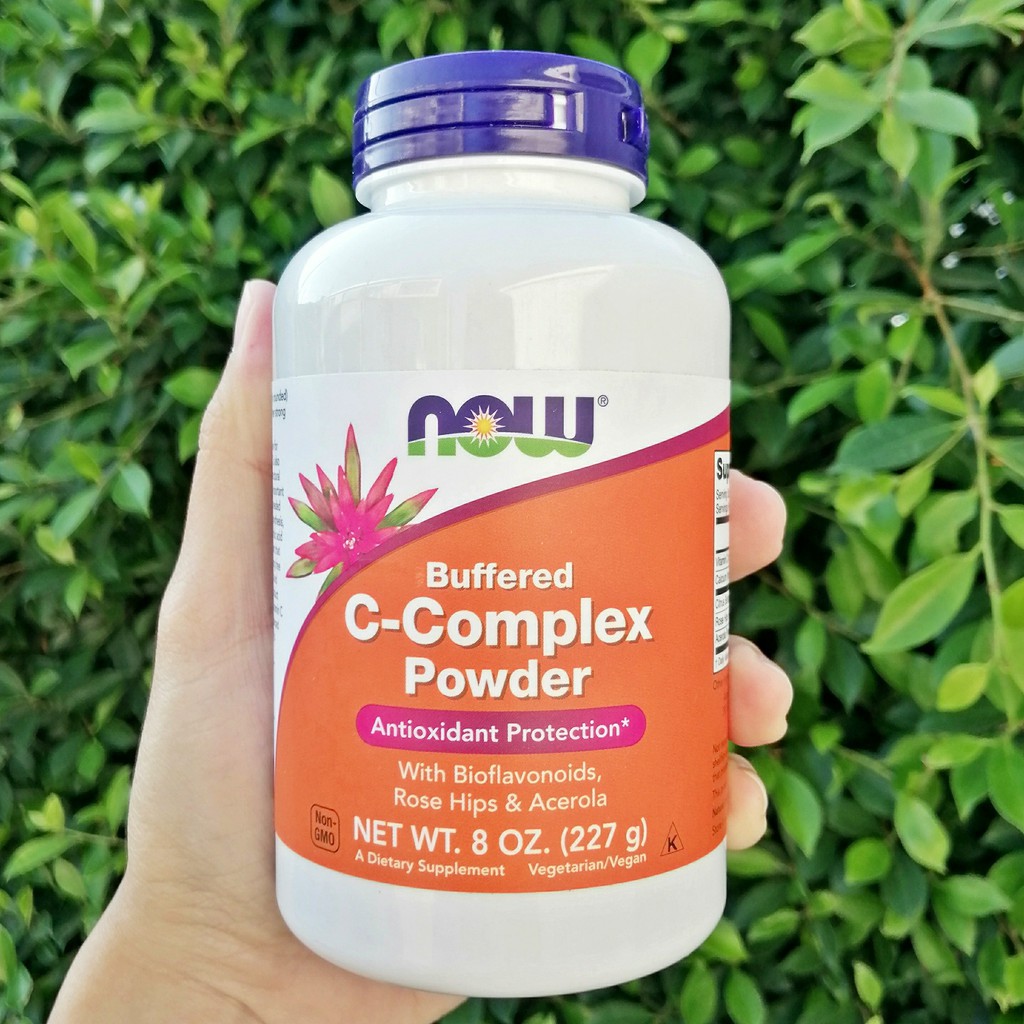 80% Sale!! EXP: 07/2023 วิตามินซี แบบผง Now Buffered C -Complex Powder ...