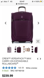 กระเป๋าเดินทาง travelpro ขนาด 24 นิ้ว | Shopee Thailand