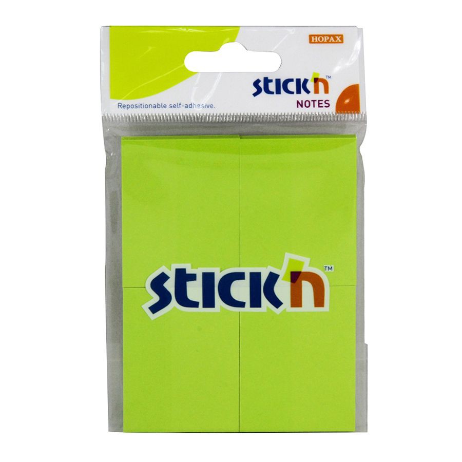 กระดาษโน้ตกาวในตัว ชนิดกาวหัว STICK'N #21091 ขนาด 1.5x2 นิ้ว (1x4) สี ...