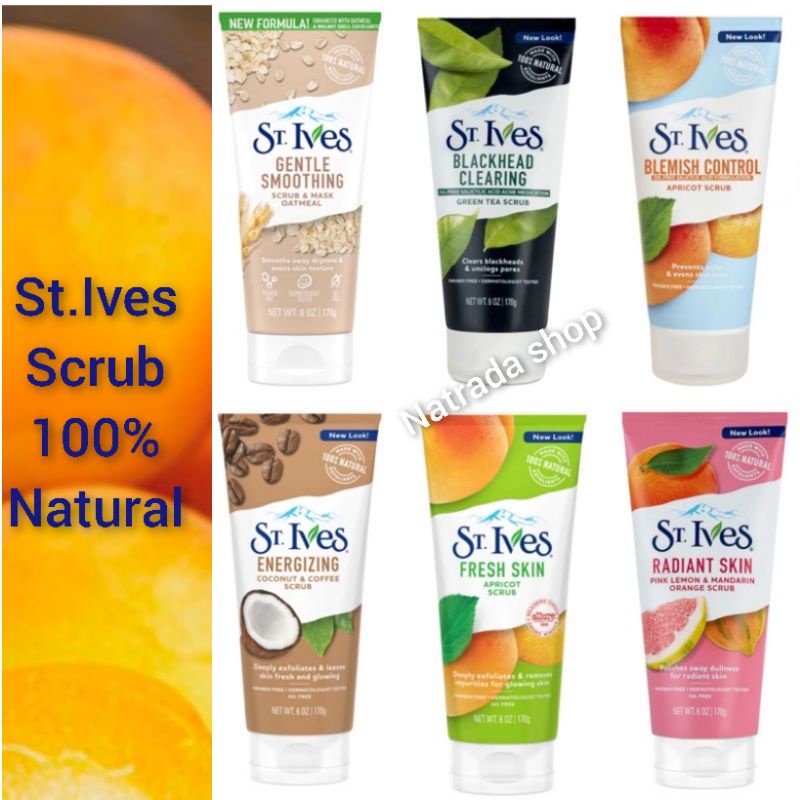 (แท้100%) St.Ives soft Skin Avocado &Honey Scrub 170g,90g | Shopee Thailand