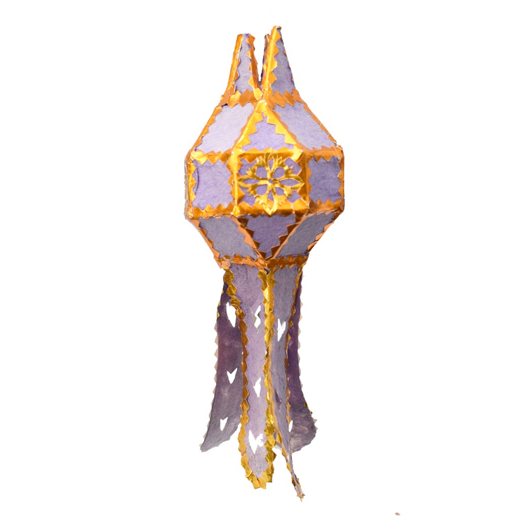 [ขนาด 2 นิ้ว] โคมล้านนา หรือ โคมแปดเหลี่ยม โคมผัด ขนาดเล็ก (จิ๋ว ...