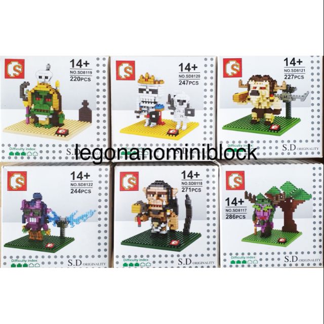 Legonano เลโก้ นาโน lego nano nanoblock set8กล่อง | Shopee Thailand