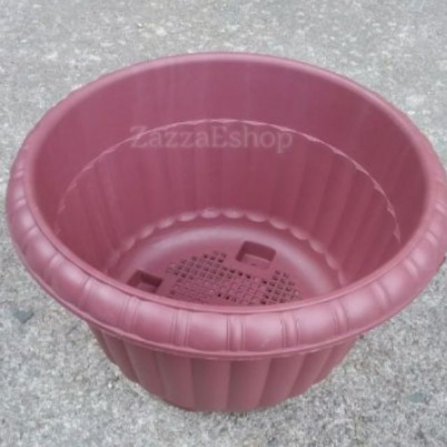 Pasu bunga plastik bulat 28ซม | Shopee Thailand
