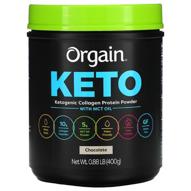 NEW Orgain, Keto, Ketogenic Collagen Protein Powder with MCT Oil ...