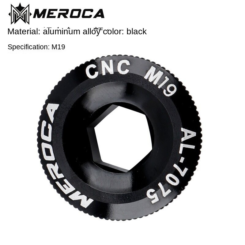 MEROCA ฝาปิดขาจานกระโหลกกลวง อลูมิเนียม CNC Screw Mountain Bike Crank ...