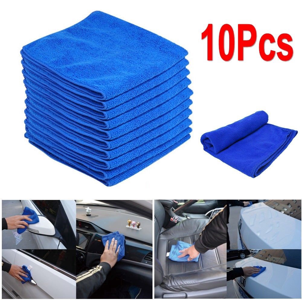 Microfibre Cleaning Auto Car Soft Cloths Wash Towel Duster ผ้านุ่ม ...