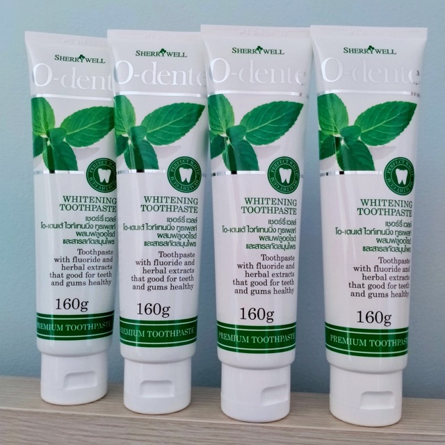 Sherry well O-dente whitening toothpaste ยาสีฟัน โอ-เดนเต้ ไวท์เทนนิ่ง ...