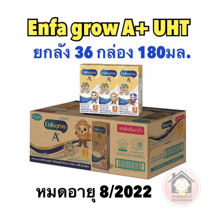 Enfa grow A+ 180มล. เอนฟาโกรรสจืด (ยกลัง36กล่อง) | Shopee Thailand