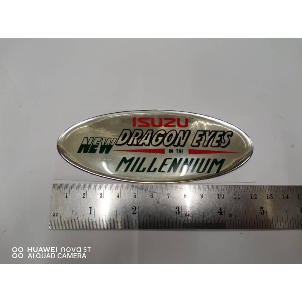 สติ๊กเกอร์นูน ISUZU DRAGON EYES NEW MILLENNIUM ติดฝาท้ายรถ ISUZU DRAGON ...