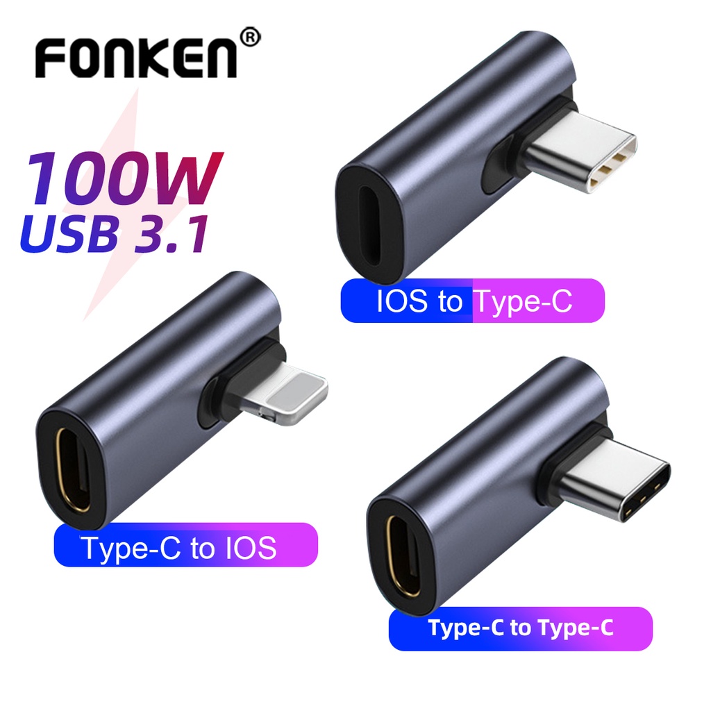 Fonken อะแดปเตอร์แปลง Type C 8-Pin เป็น Type C สําหรับ Xiaomi โทรศัพท์ ...