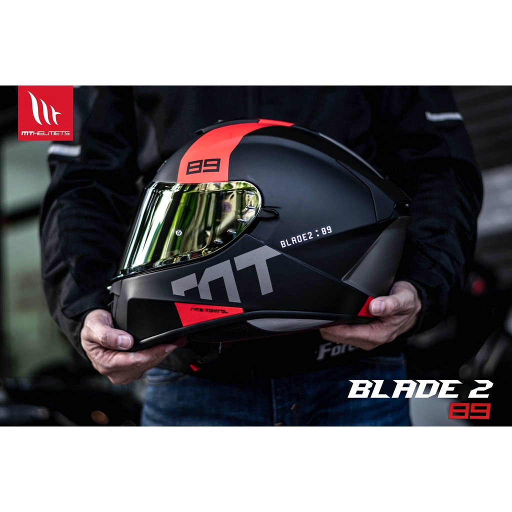 หมวกกันน็อค MT BLADE 2 SV 89 MATT RED " กรีดลมได้คมกริบ " | Shopee Thailand