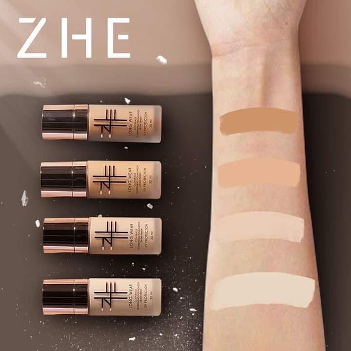 ZHE Liquid Foundation ชี รองพื้นเนื้อซาติน ขนาด 30 ml**ของแท้ | Shopee ...