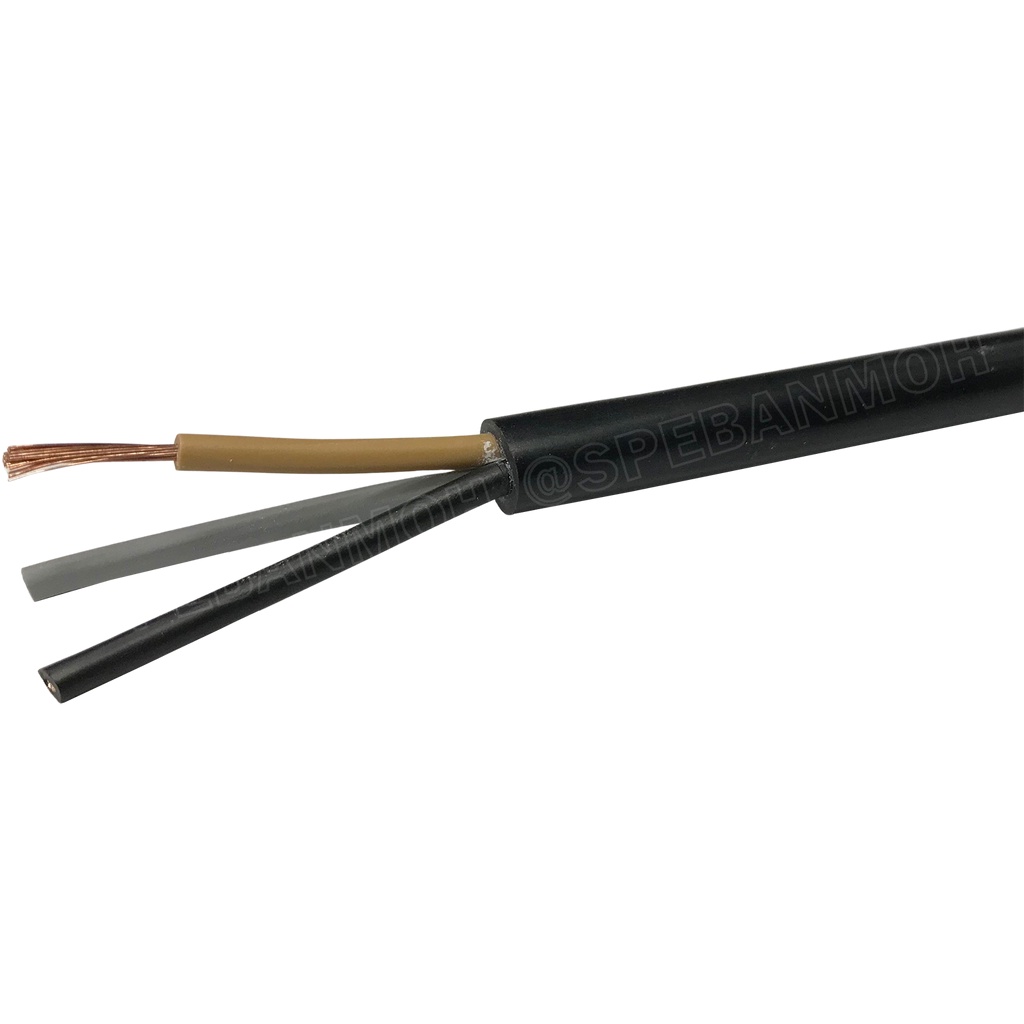 [ 2 เมตร ] VCT-3x1.0 สาย VCT 3C X 1.0 sq.mm สายอ่อน 3 คอร์ Size 1.0 sq ...