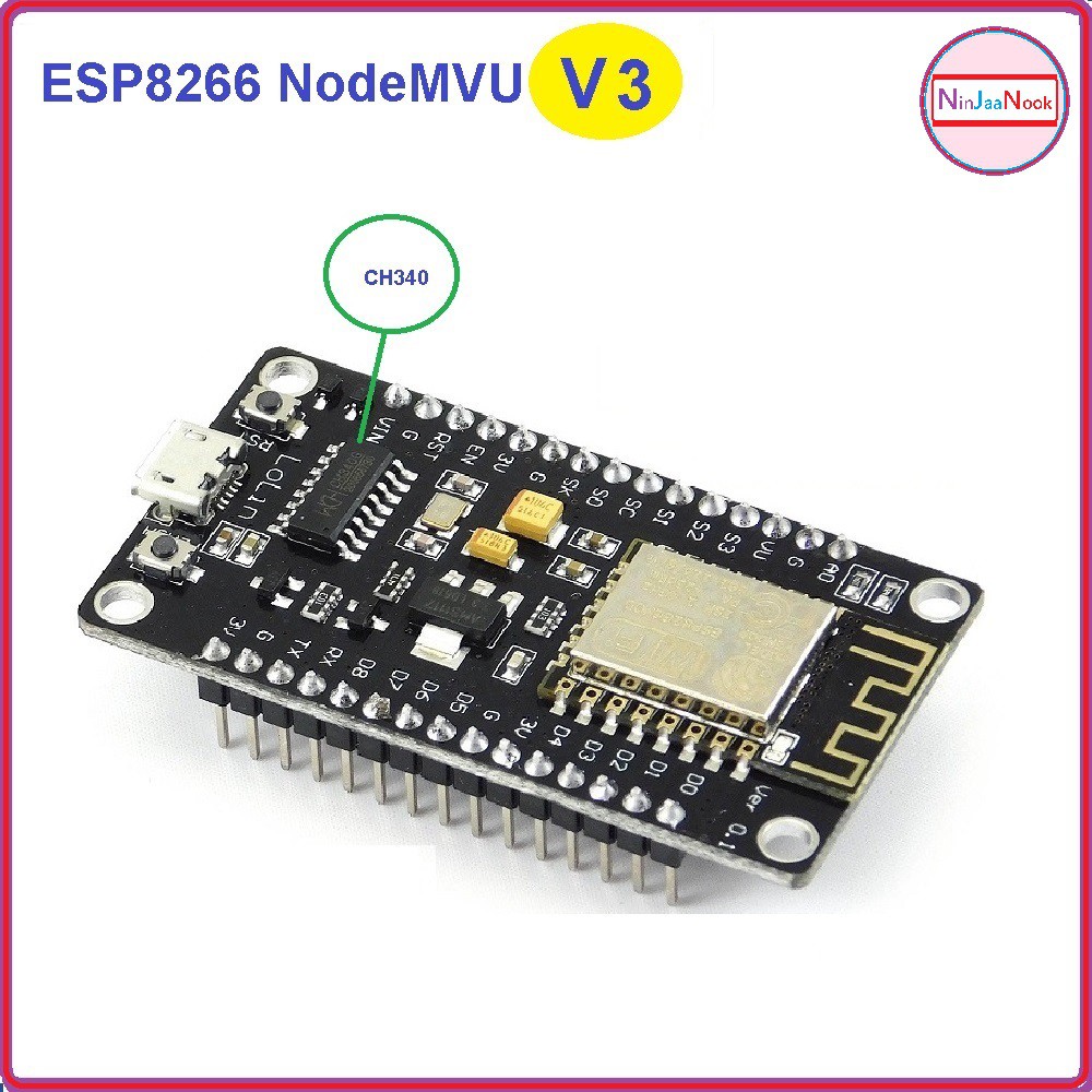 NodeMcu V3 NodeMcu-V3 ESP8266 CH340G CH340 G Wireless WIFI Module Micro ...