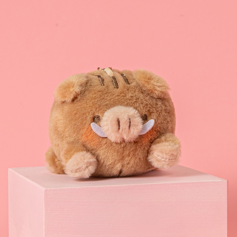 (พร้อมส่ง) PIKO PIG พวงกุญแจ ตุ๊กตาหมูป่า & หมูชมพู Cute Soft Pendant ...