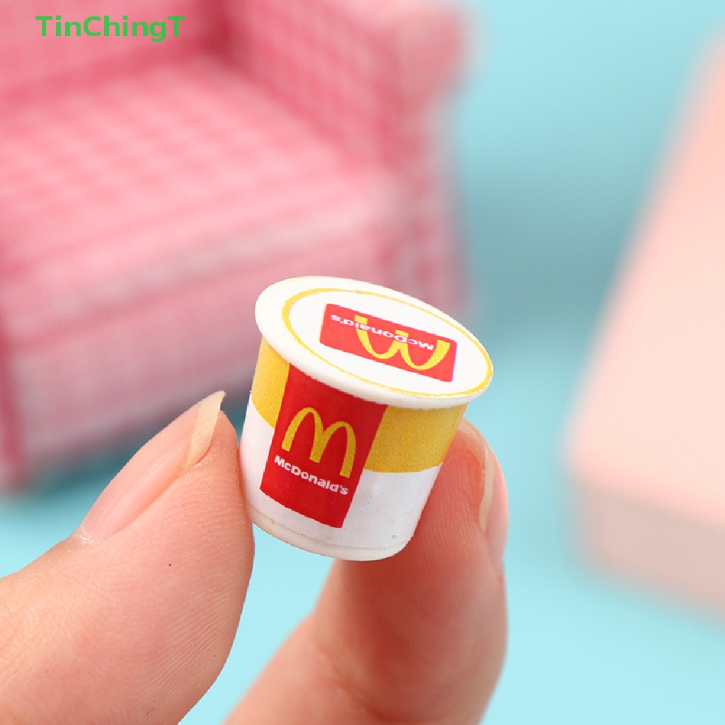 [TinChingT] 5Pcs/set 1/12 Dollhouse Miniature Food Fast Mini KFC Family ...